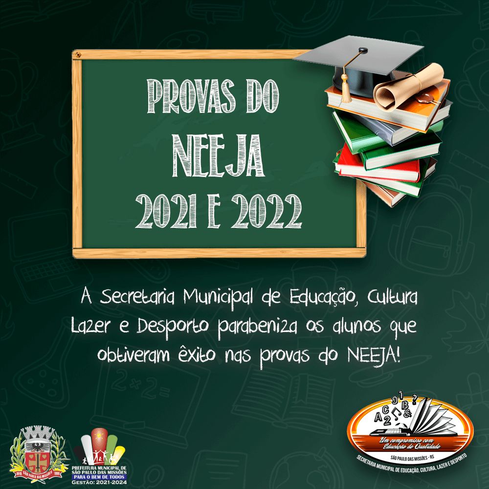PROVAS DO NEEJA 2021 e 2022